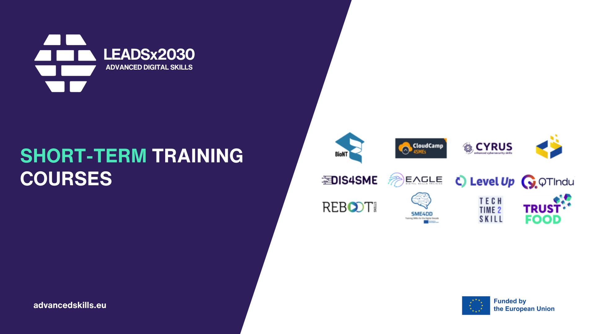 Short-term training courses - Advanced Digital Skills